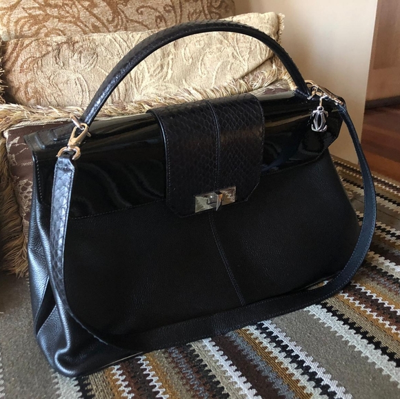 Cartier | Bags | Cartier Snakeskin Classic Top Handle Bag | Poshmark